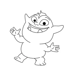 Gork Coloring Page for Kids - Free Nella the Princess Knight Printable ...