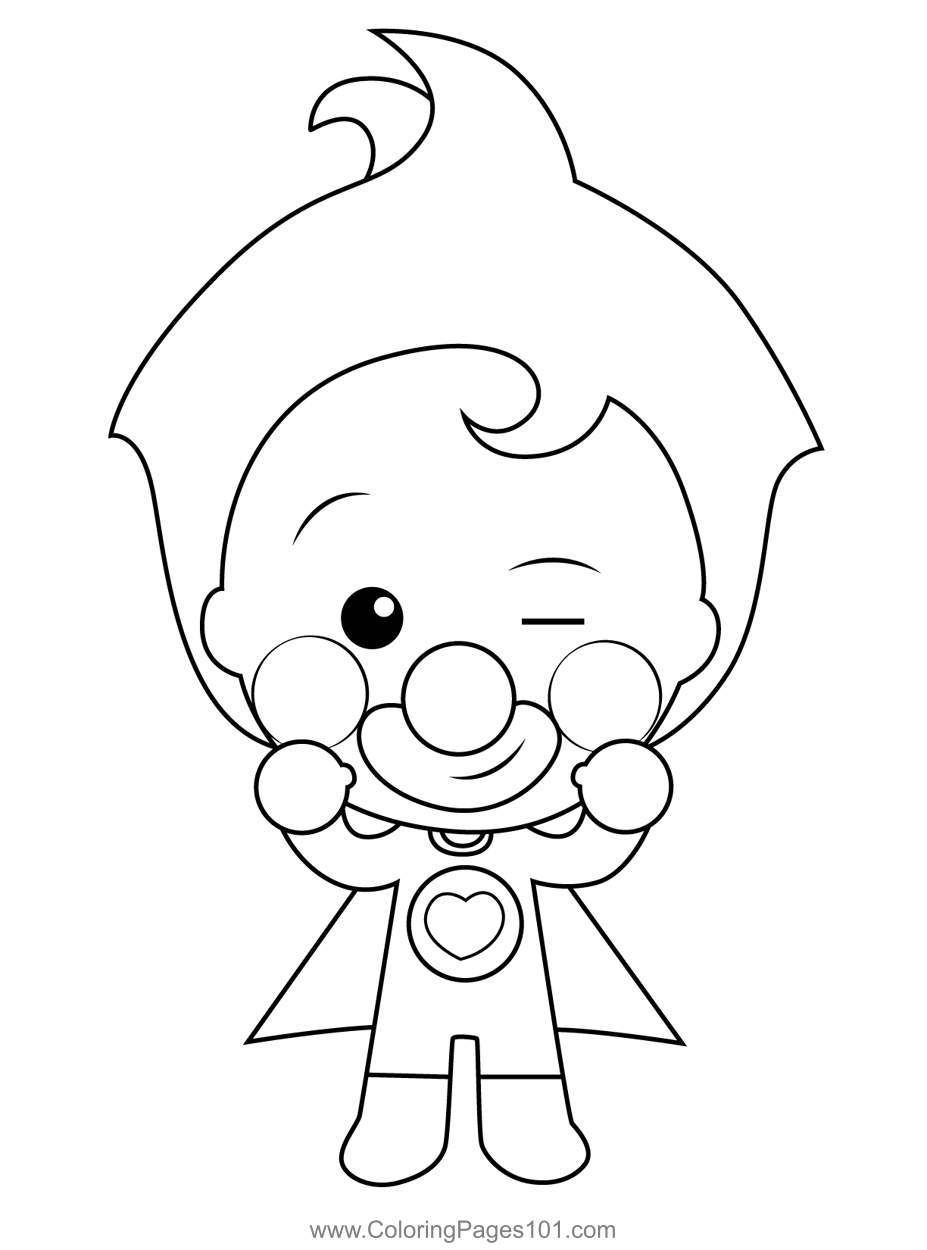 Plim Plim Blinking Plim Plim Coloring Page for Kids - Free Plim Plim ...