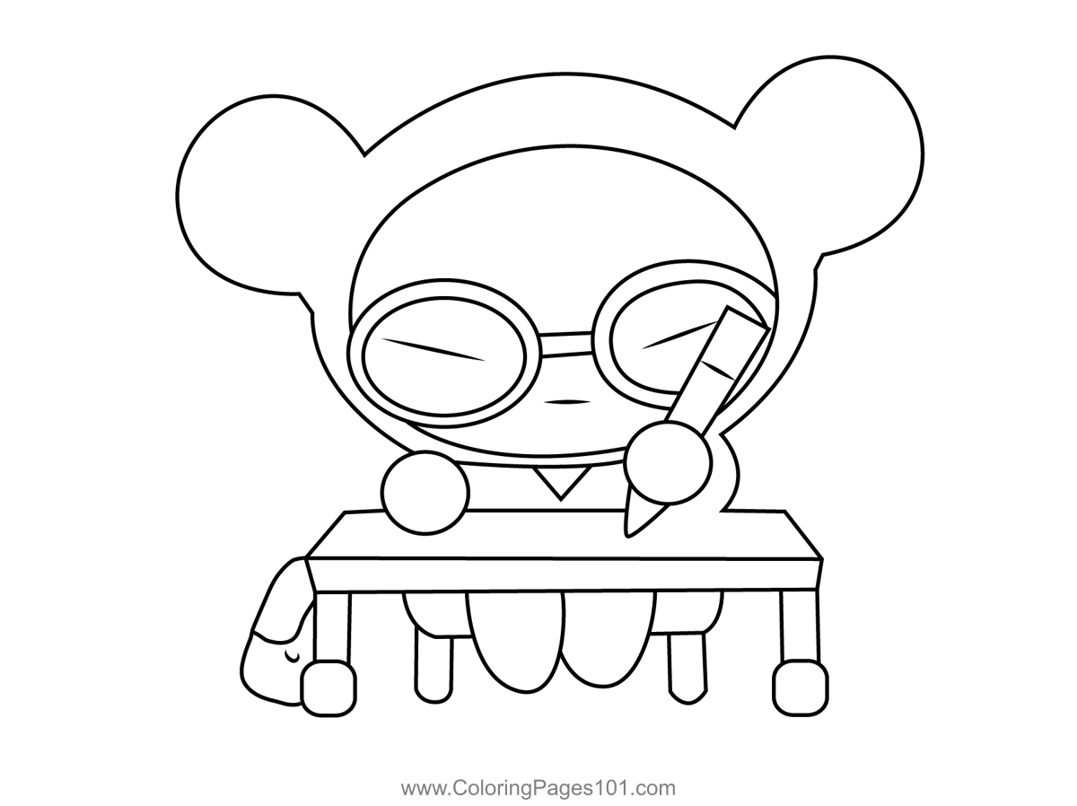 Pucca Writing Coloring Page For Kids Free Pucca Printable Coloring Pucca Writing Coloring Page For Kids Free Pucca Printable Coloring
