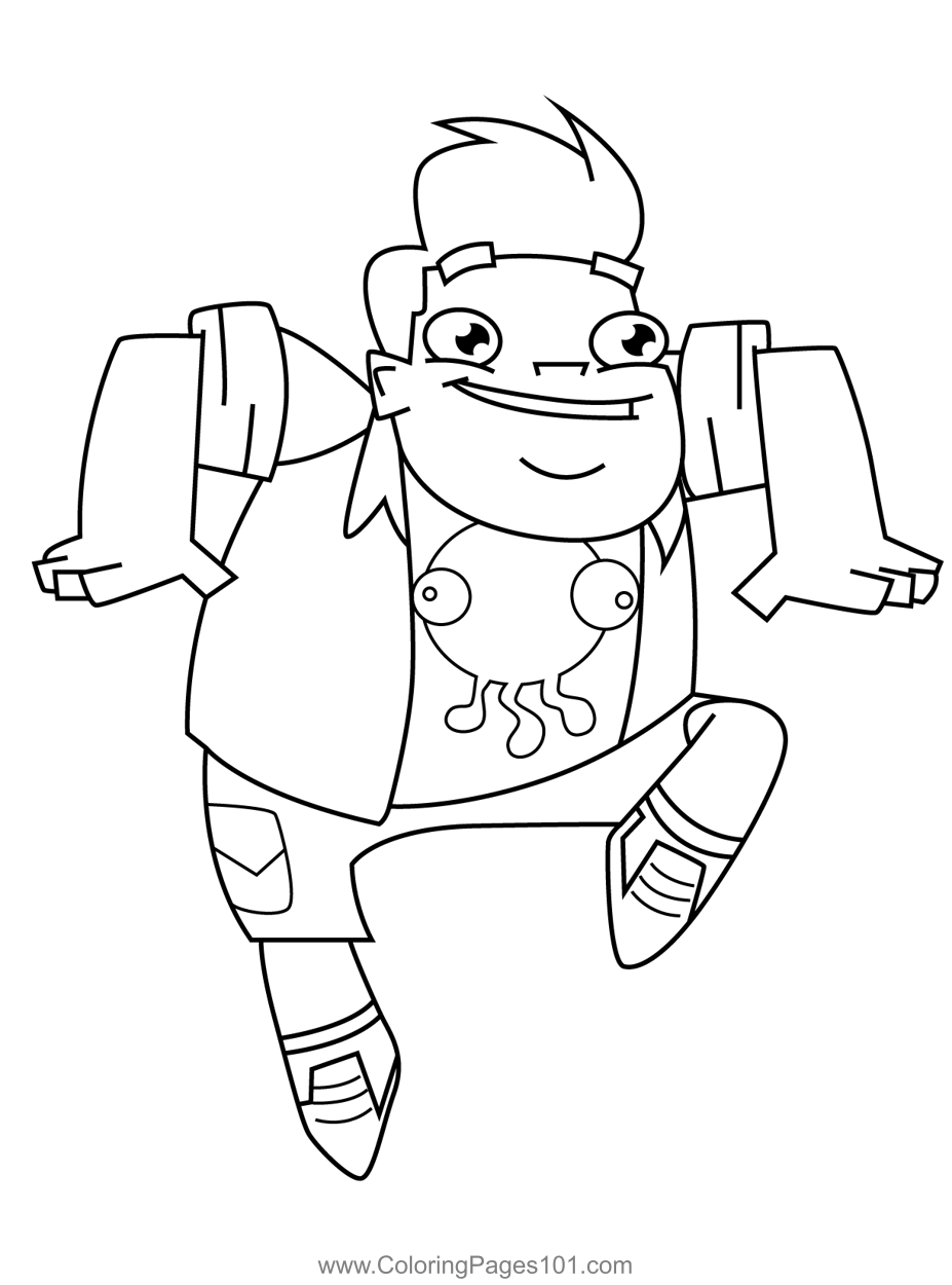 Howard Weinerman Happy Randy Cunningham 9th Grade Ninja Coloring Page ...