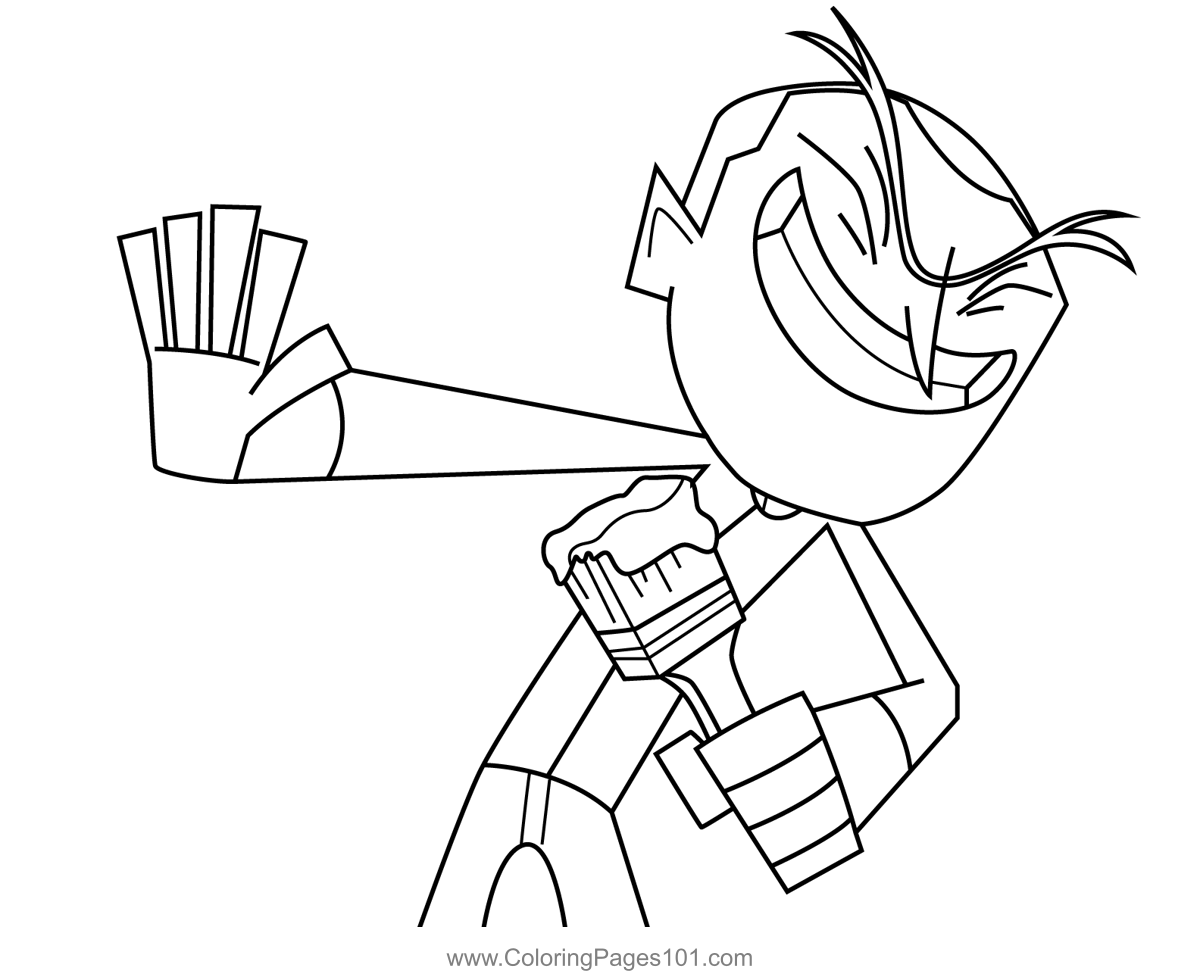 Ranginald Bagel Randy Cunningham 9th Grade Ninja Coloring Page for Kids ...