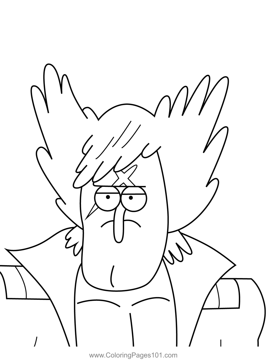 Mordecai And Rigby Coloring Pages