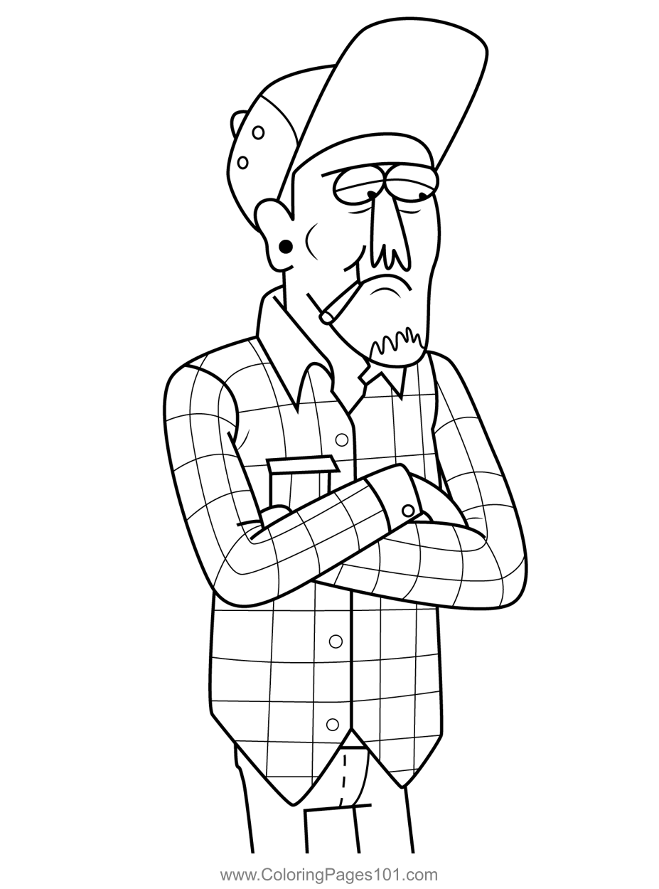 Alpha Dog Regular Show Coloring Page for Kids - Free Regular Show ...