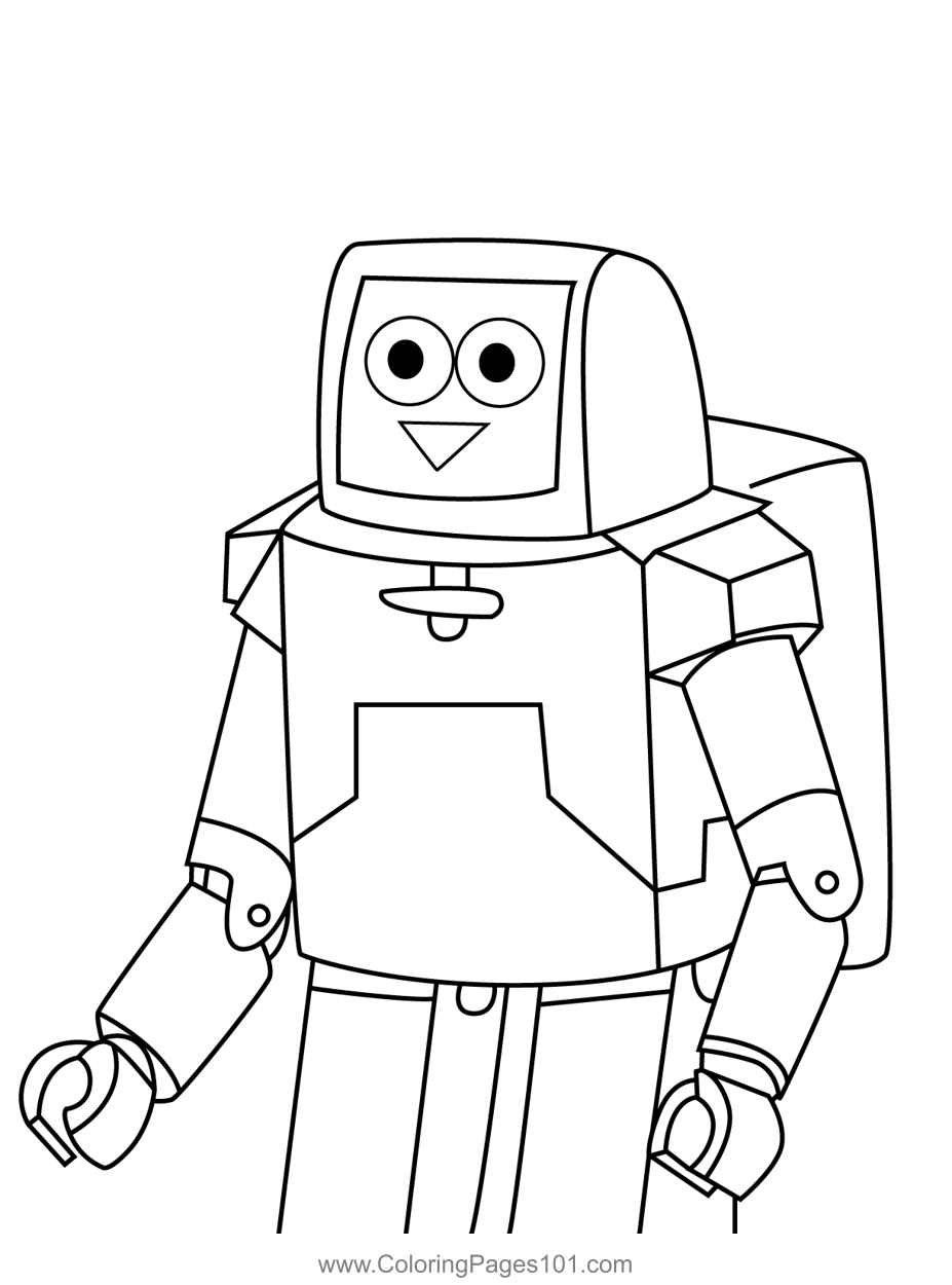 Announcer Bot Regular Show Coloring Page for Kids - Free Regular Show ...