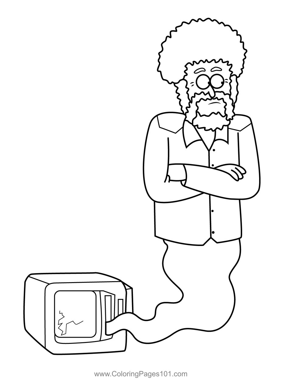 Benny Harris Regular Show Coloring Page for Kids - Free Regular Show ...