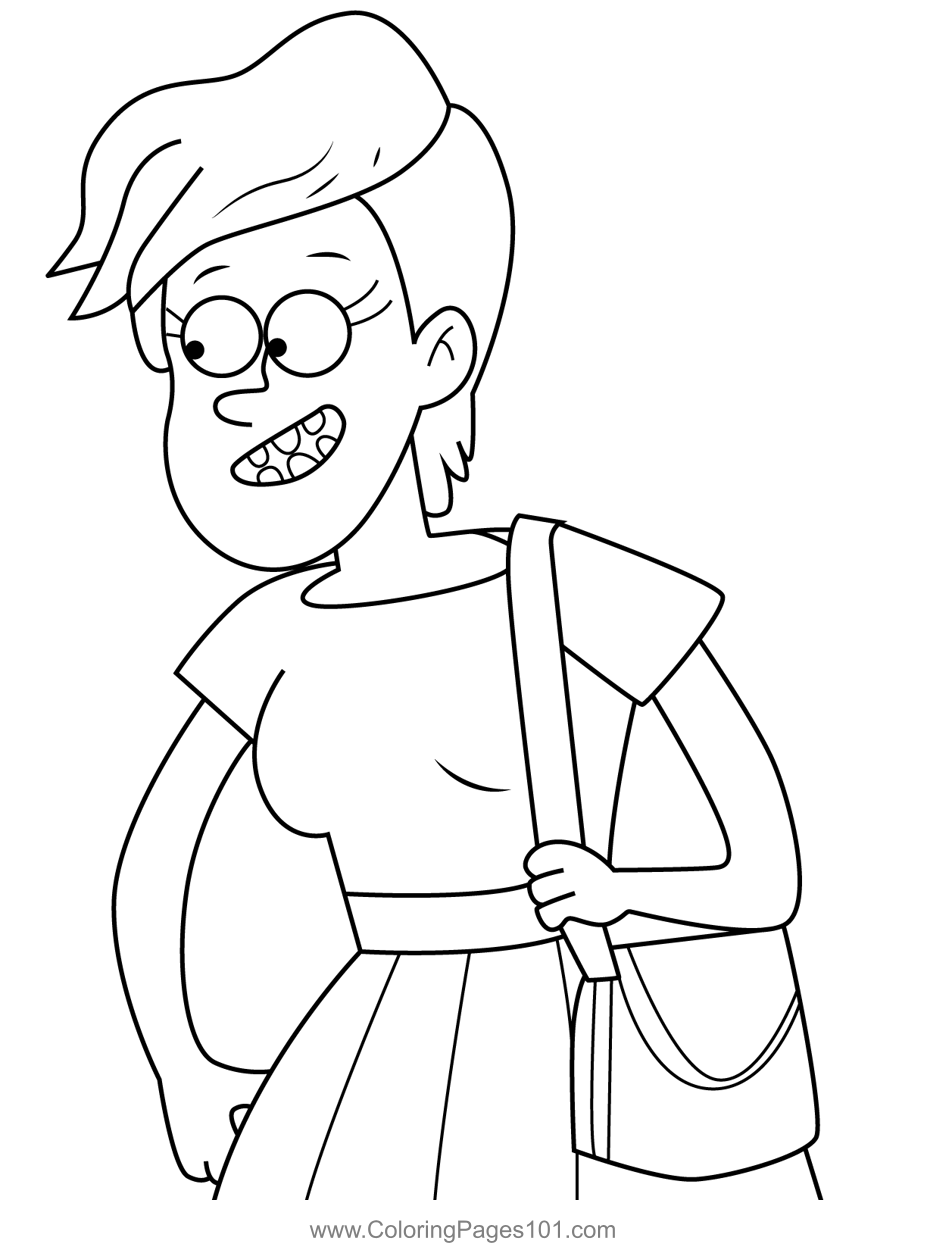 Celia Regular Show Coloring Page for Kids - Free Regular Show Printable ...