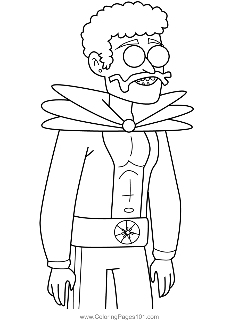 David Regular Show Coloring Page for Kids - Free Regular Show Printable ...