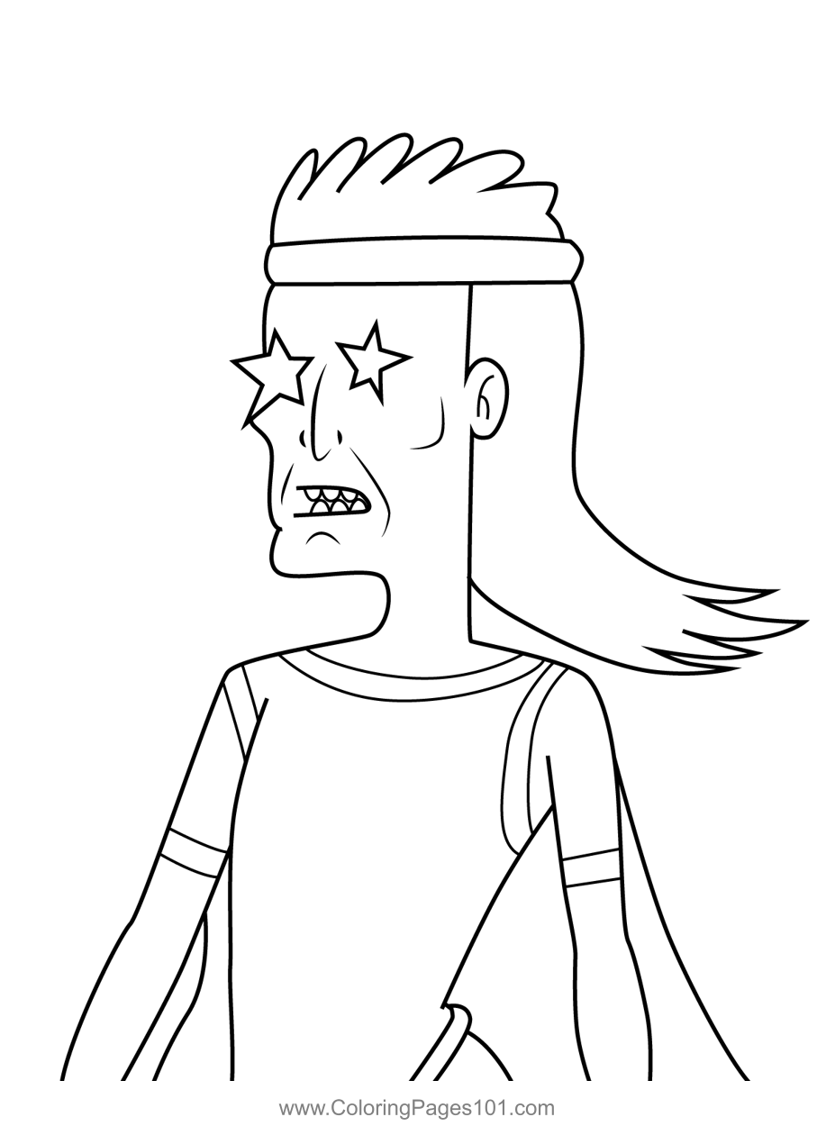 Gary Regular Show Coloring Page for Kids - Free Regular Show Printable ...