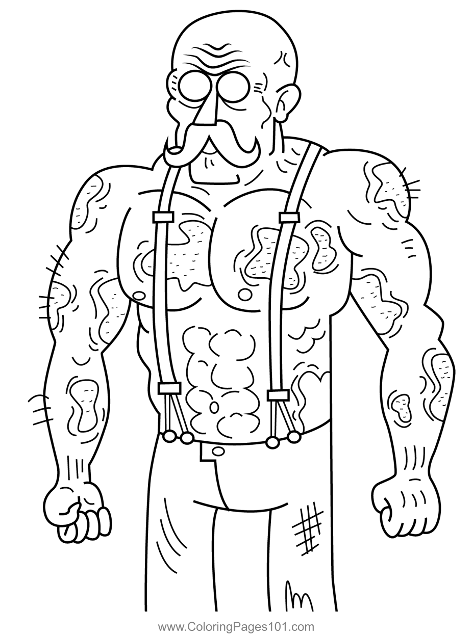 Howard Fightington Regular Show Coloring Page for Kids - Free Regular ...