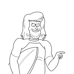 Regular Show Skips Coloring Pages