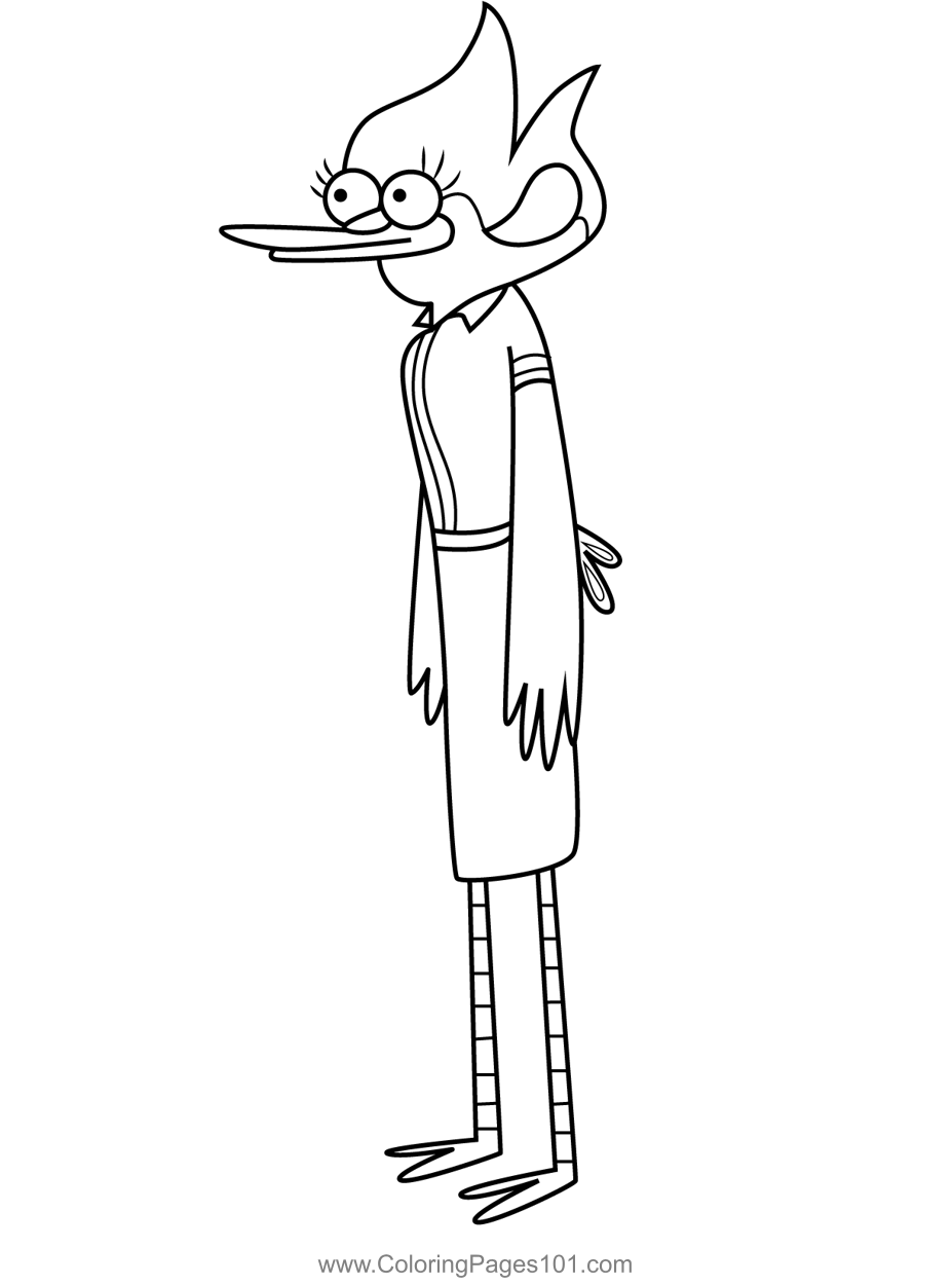 Margaret Regular Show Coloring Page for Kids - Free Regular Show ...