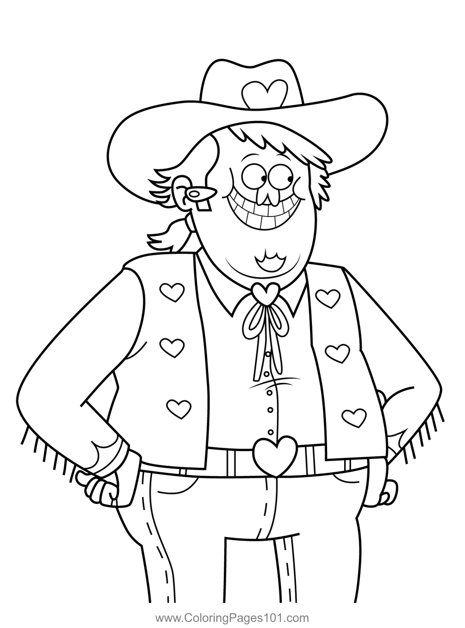 Matchmaker McIntyre Regular Show Coloring Page for Kids - Free Regular ...