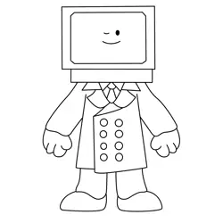 TV Man Coloring Page for Kids - Free Skibidi Toilet Printable Coloring ...