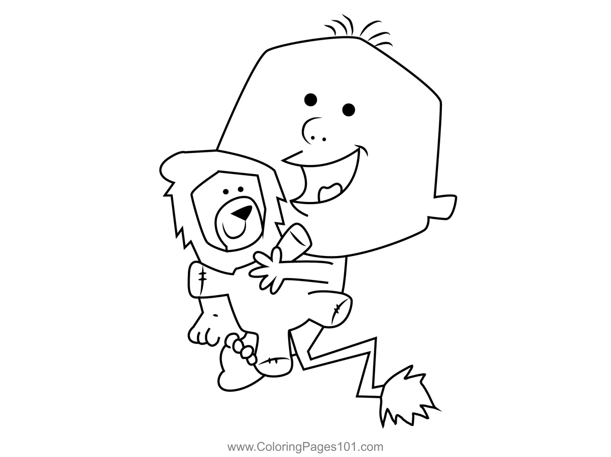 Stanley With Teddy Bear Coloring Page for Kids - Free Stanley Printable ...
