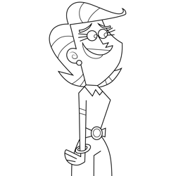 Mrs. Turner Fairly Odd Parents Coloring Page for Kids - Free The Fairly ...
