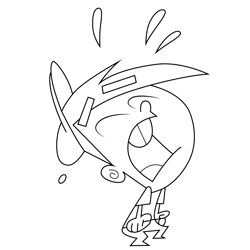 Timmy Turner Fairly Odd Parents Coloring Page for Kids - Free The ...