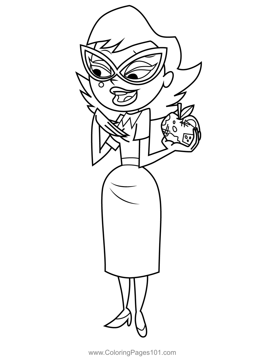 Eleanor Butterbean The Grim Adventures of Billy and Mandy Coloring Page ...