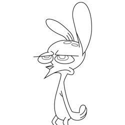 Jimminy Lummox The Ren & Stimpy Show Coloring Page for Kids - Free The ...