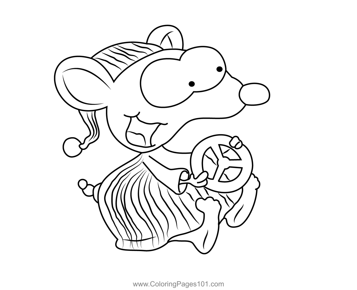 Cute Toopy Coloring Page for Kids - Free Toopy and Binoo Printable ...