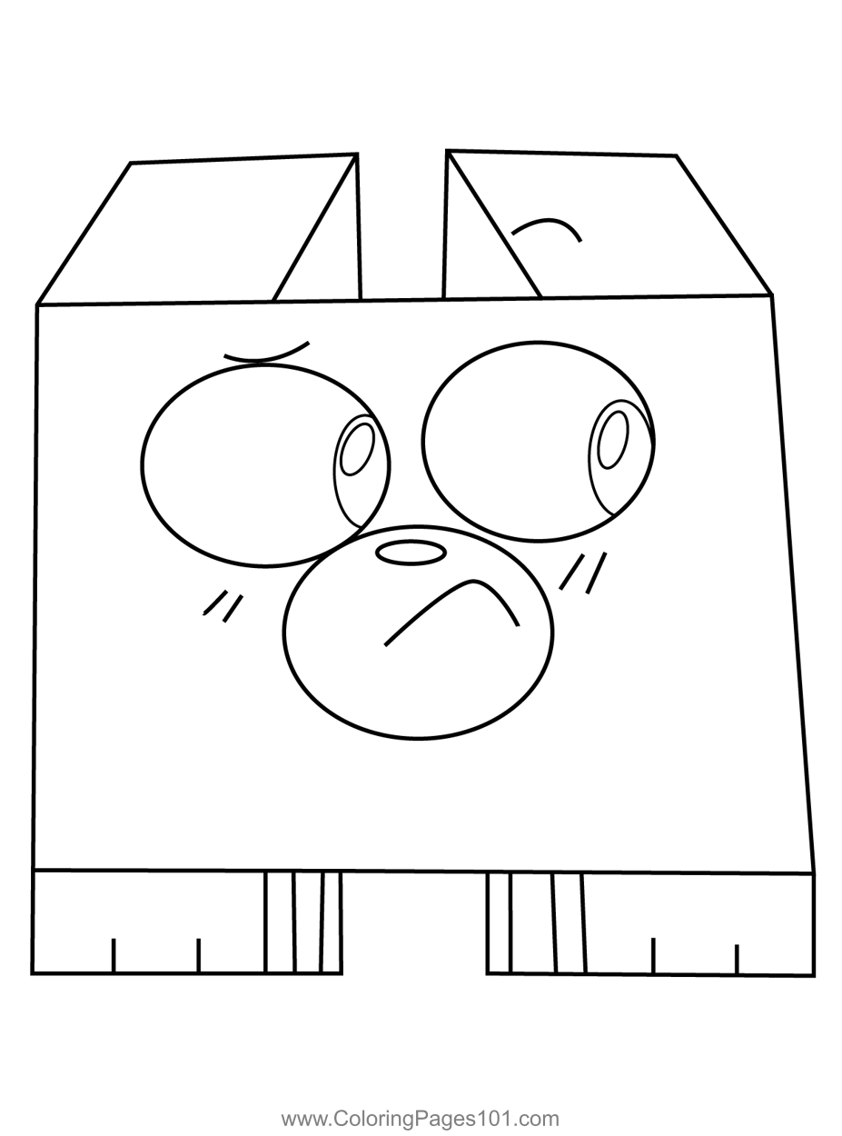 Squarebear Unikitty Coloring Page for Kids - Free Unikitty! Printable ...