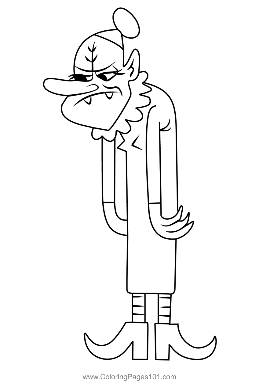 Mrs Gorf From Wayside Coloring Page for Kids - Free Wayside Printable ...