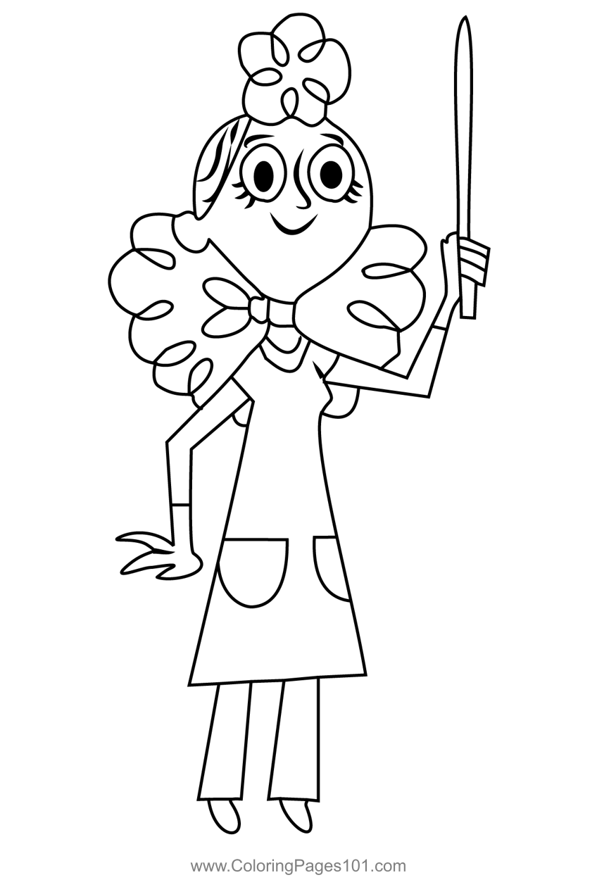 Mrs Jewls From Wayside Coloring Page for Kids - Free Wayside Printable ...