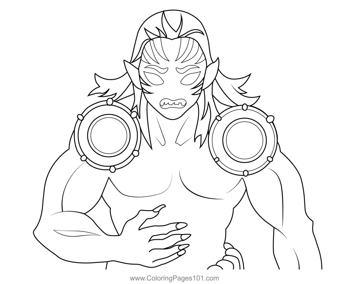 Kyogai Demon Slayer Coloring Page for Kids - Free Demon Slayer ...