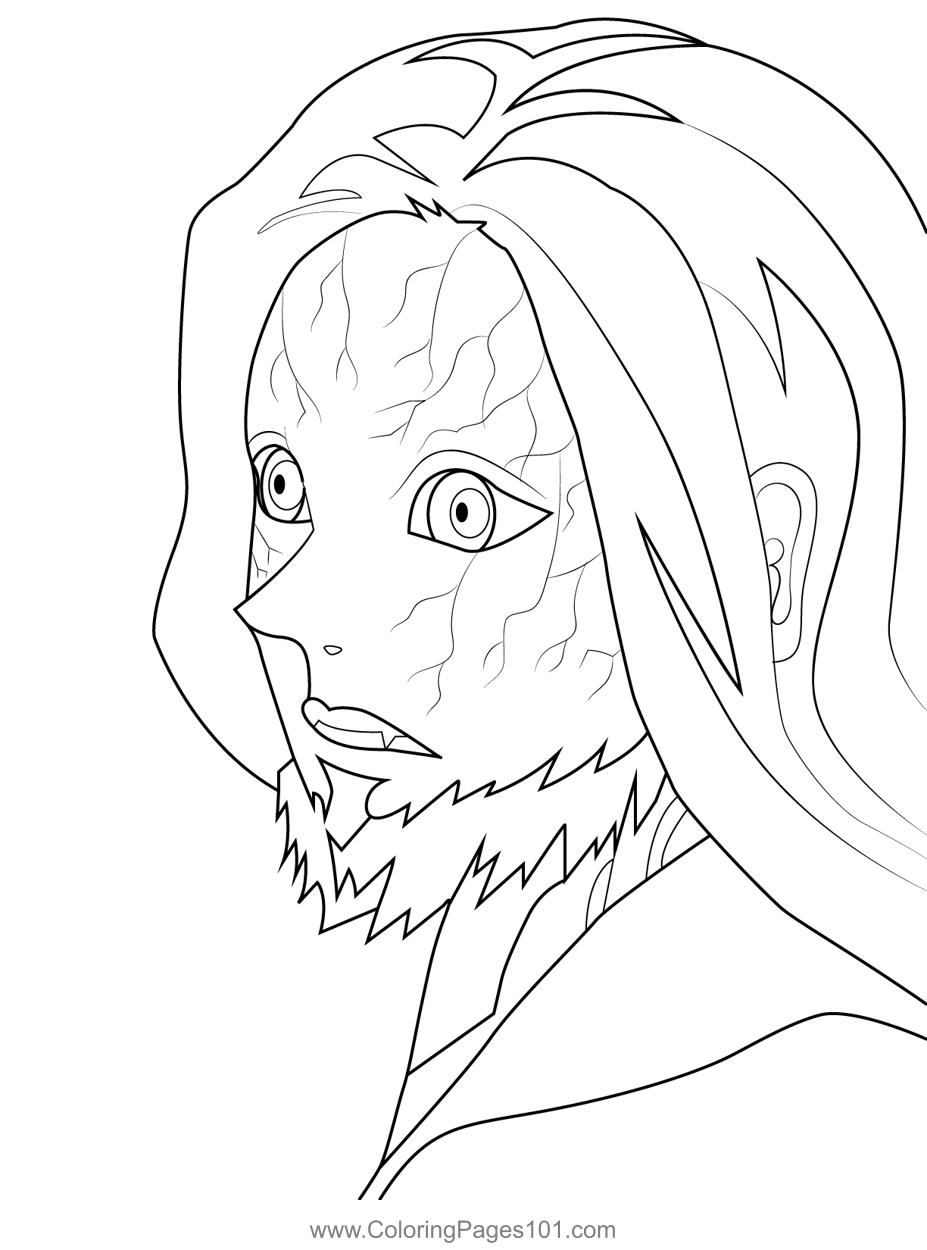 Rokuro Demon Slayer Coloring Page for Kids - Free Demon Slayer ...