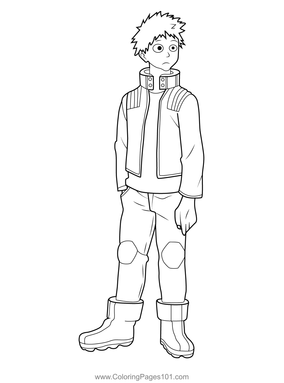 Kosei Tsuburaba My Hero Academia Coloring Page for Kids - Free My Hero ...
