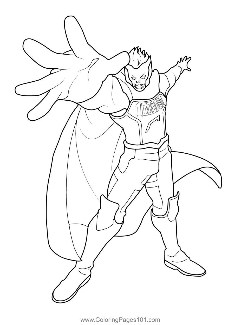 Mirio Togata My Hero Academia Coloring Page for Kids - Free My Hero ...