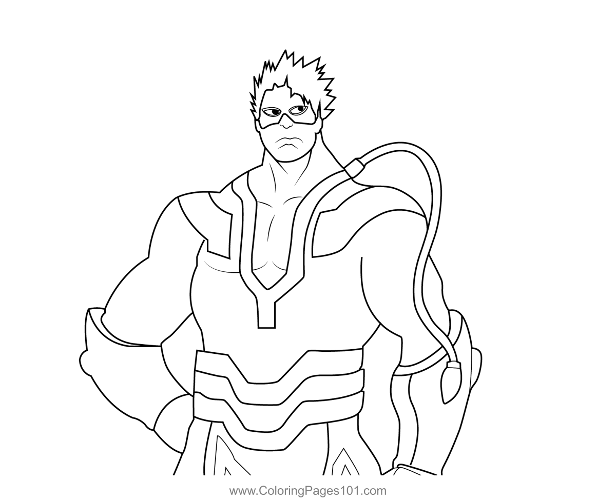 Sekijiro Kan My Hero Academia Coloring Page for Kids - Free My Hero ...