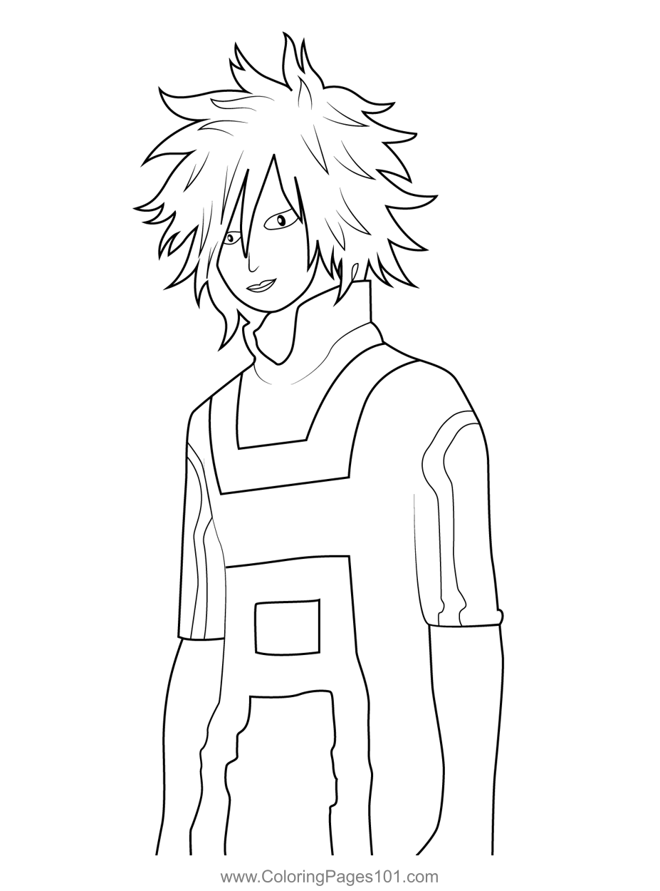 Shihai Kuroiro Physical Education Uniform My Hero Academia Coloring ...