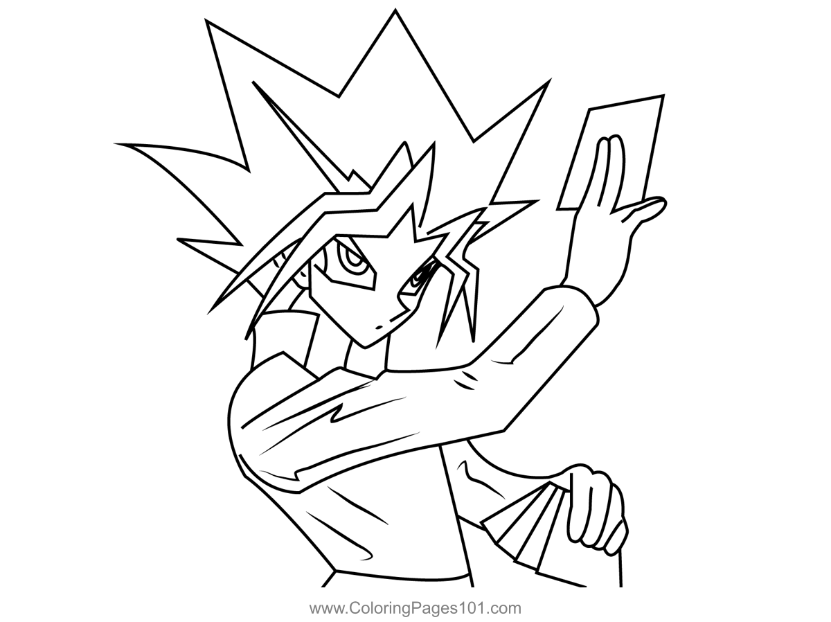 Angry Yu-Gi-Oh Coloring Page for Kids - Free Yu-Gi-Oh! Printable ...