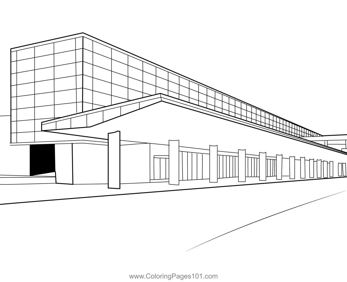 Detroit Metro North Terminal Coloring Page for Kids - Free USA ...