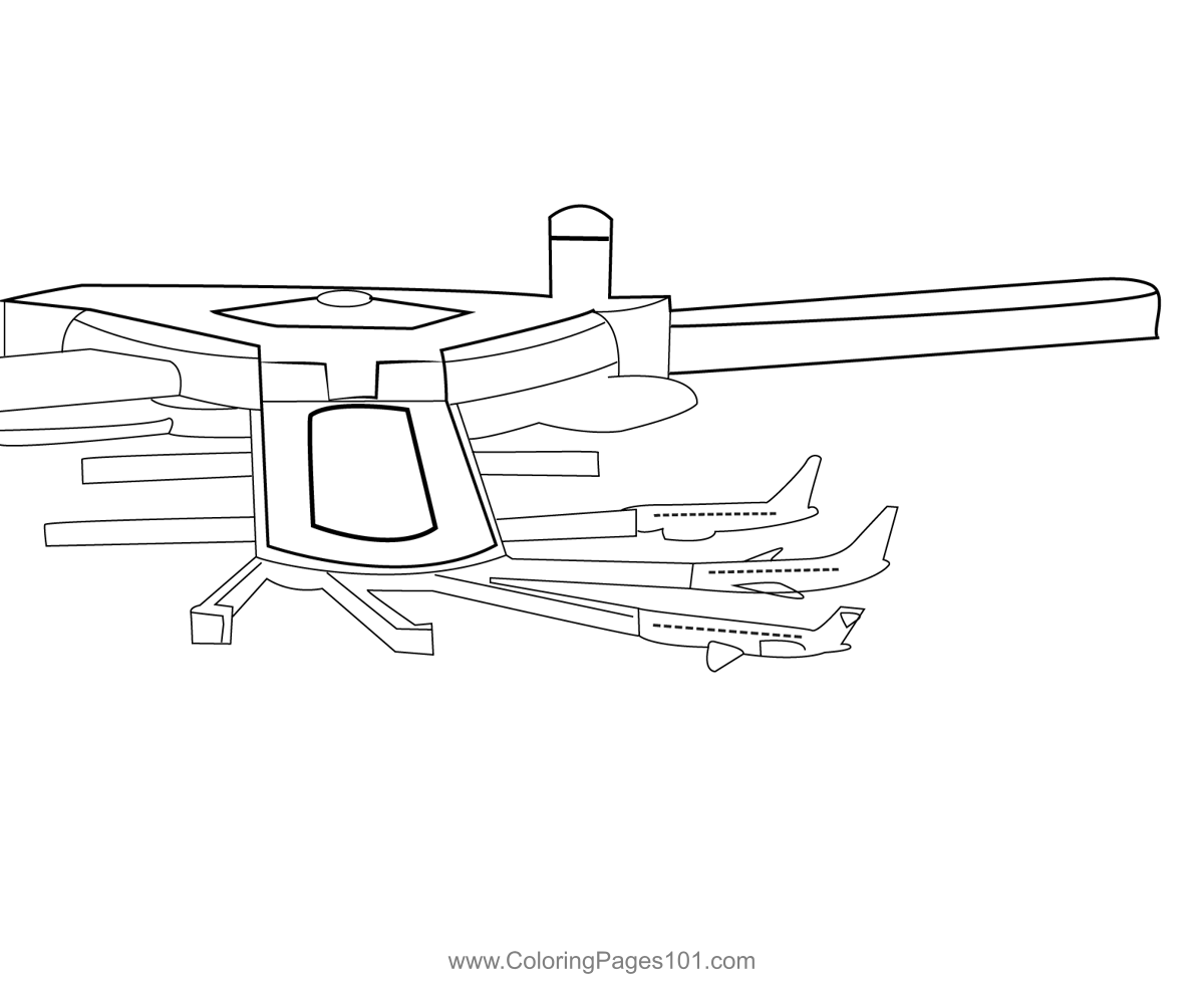 Orlando International Airport Coloring Page for Kids - Free USA ...