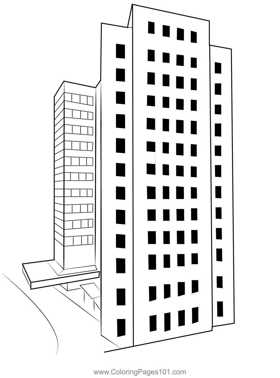 Charity Hospital Coloring Page for Kids - Free Hospitals Printable ...