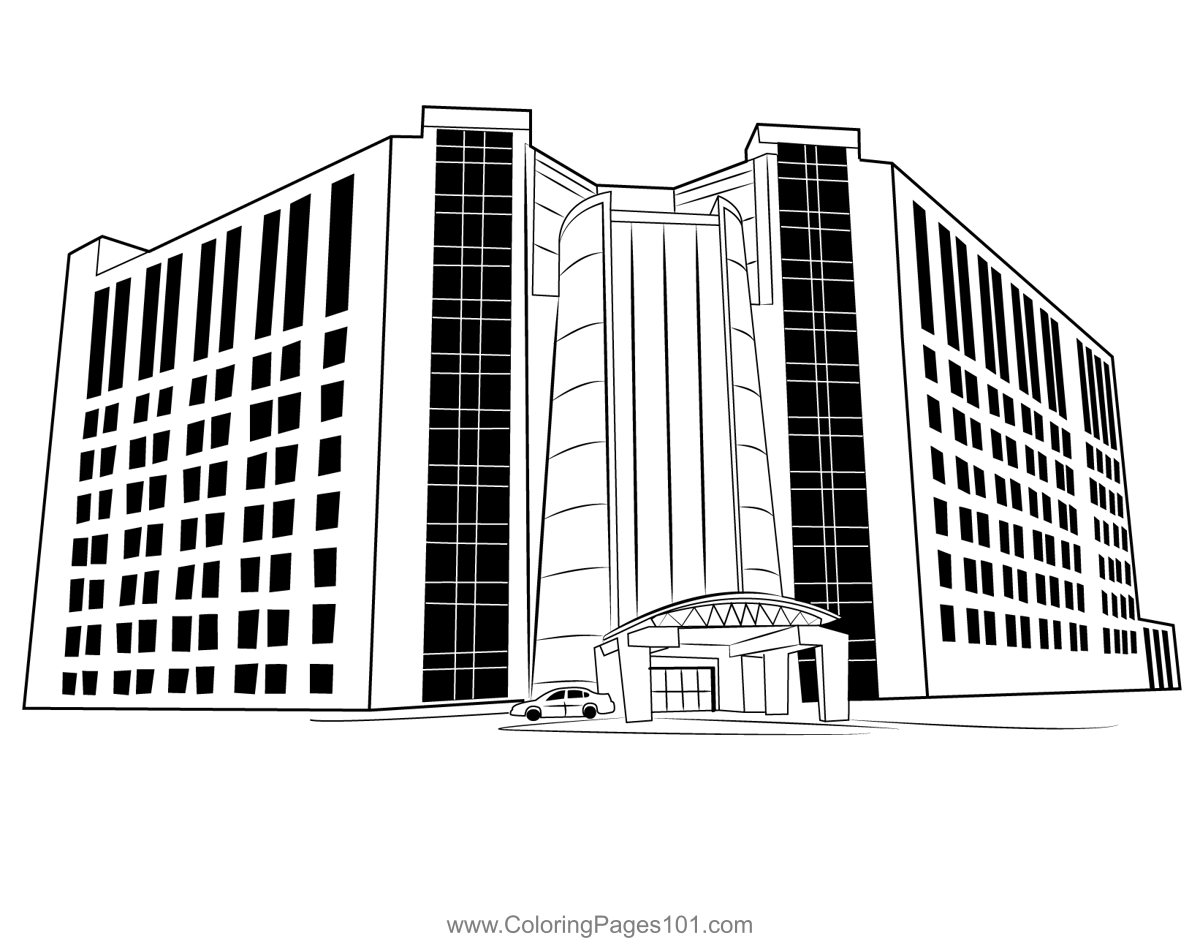 Tomball Regional Medical Center Coloring Page for Kids - Free Hospitals ...