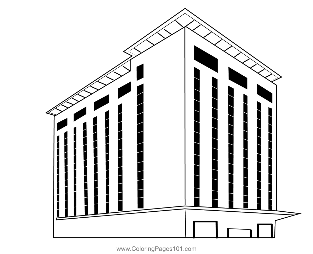 Ibis Hotel Coloring Page for Kids - Free Hotels Printable Coloring ...
