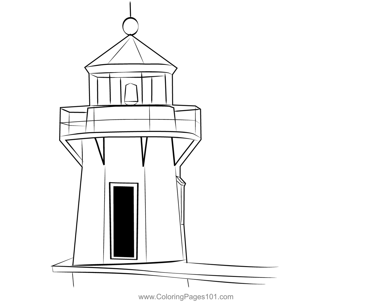 Lighthouse 2 Coloring Page for Kids - Free Lighthouses Printable ...