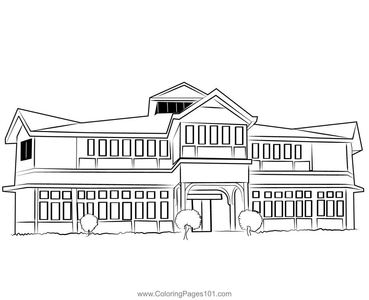 Museum Coloring Coloring Pages