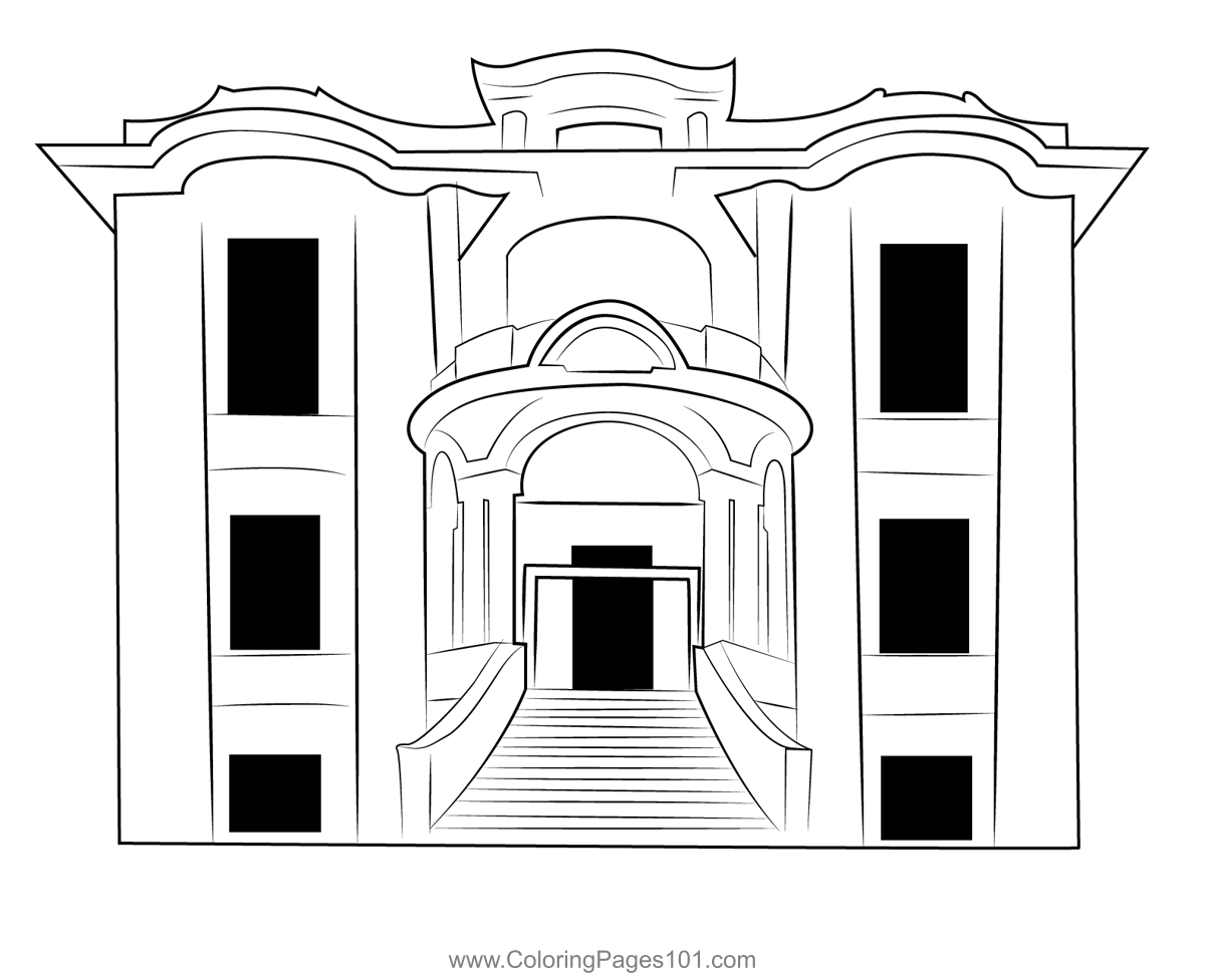 Museum Coloring Page for Kids - Free Museums Printable Coloring Pages ...