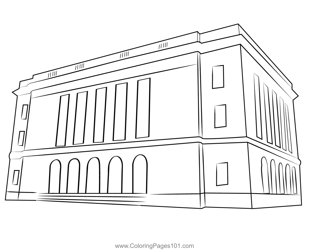 The Mob Museum Coloring Page for Kids - Free Museums Printable Coloring ...