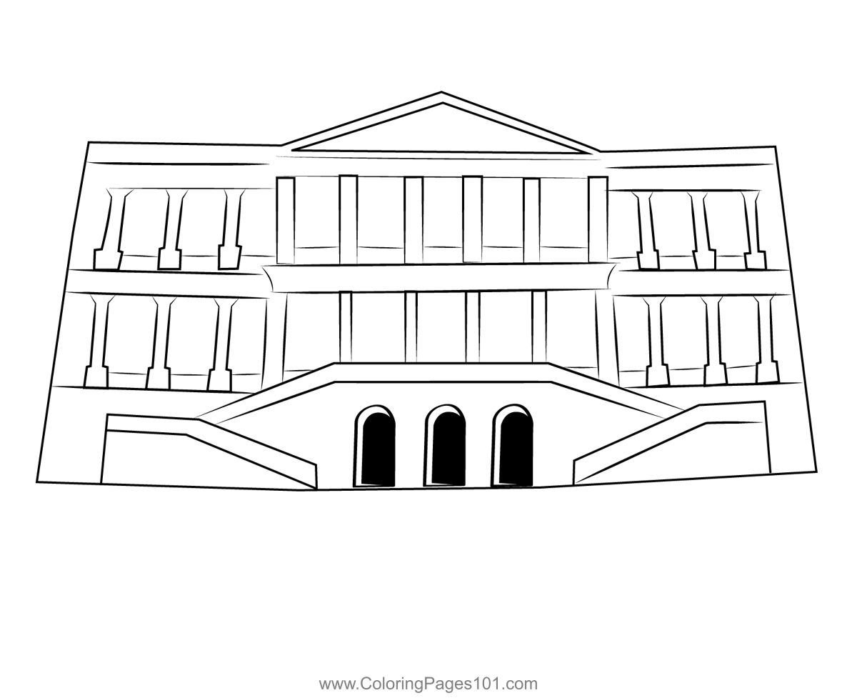 The Nizam Museum Coloring Page for Kids - Free Museums Printable ...