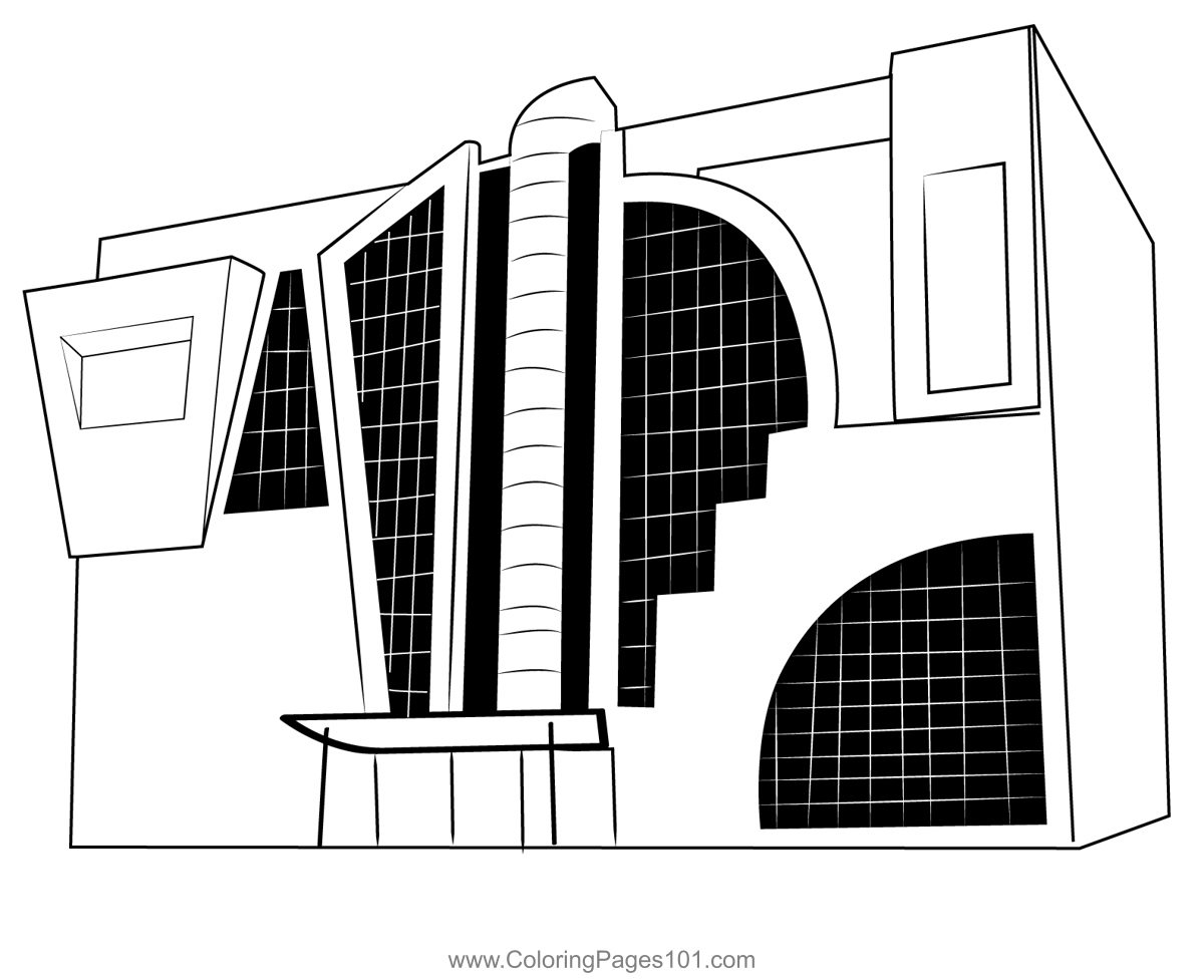 Shopping Mall 16 Coloring Page for Kids - Free Shopping Malls Printable ...