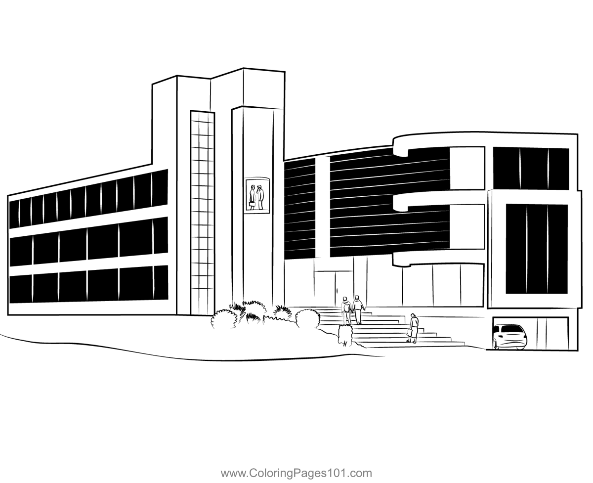 Shopping Mall 2 Coloring Page for Kids - Free Shopping Malls Printable ...