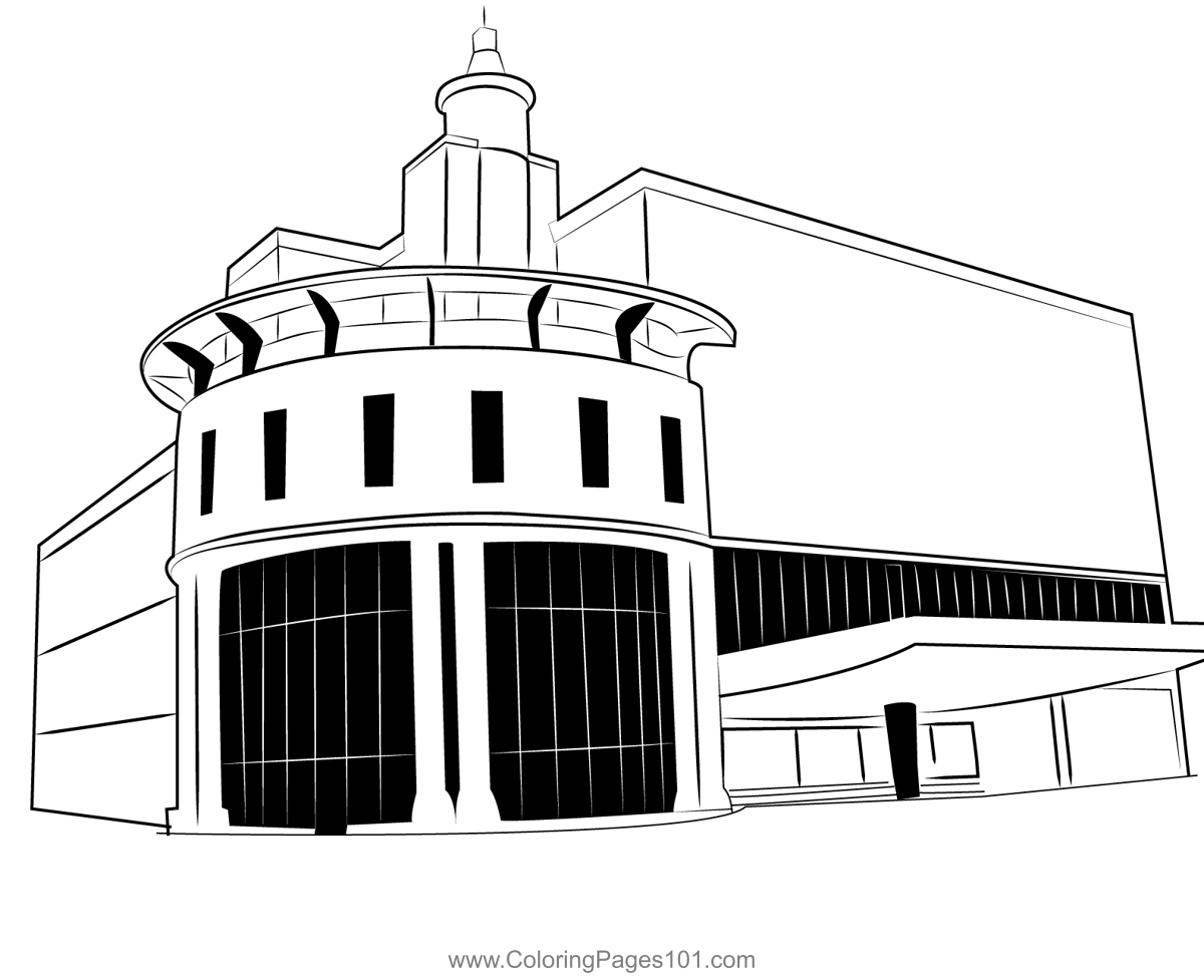 Shopping Mall 8 Coloring Page for Kids - Free Shopping Malls Printable ...