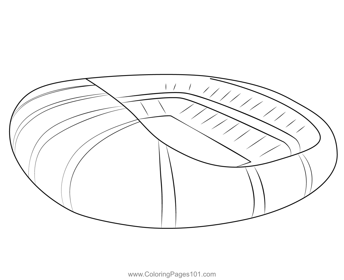 Fifa World Cup Stadiums Brazil Coloring Page for Kids - Free Stadiums ...