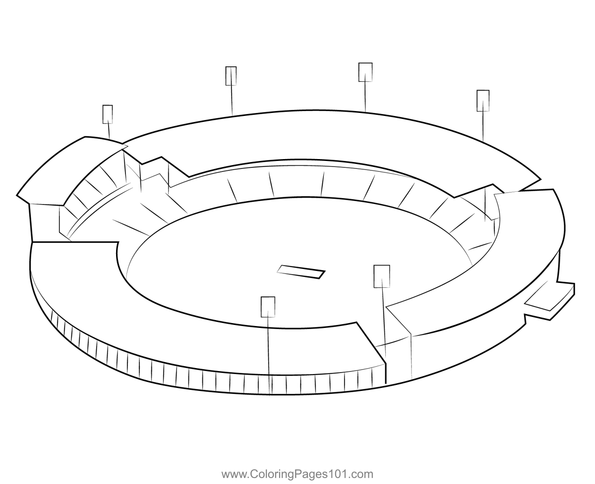 Sardar Patel Stadium Coloring Page for Kids - Free Stadiums Printable ...