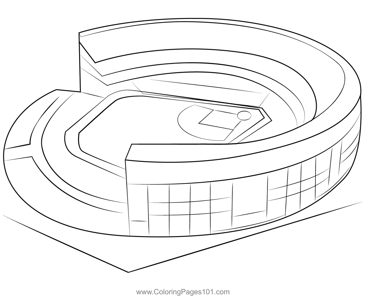 Stadium 4 Coloring Page for Kids - Free Stadiums Printable Coloring ...