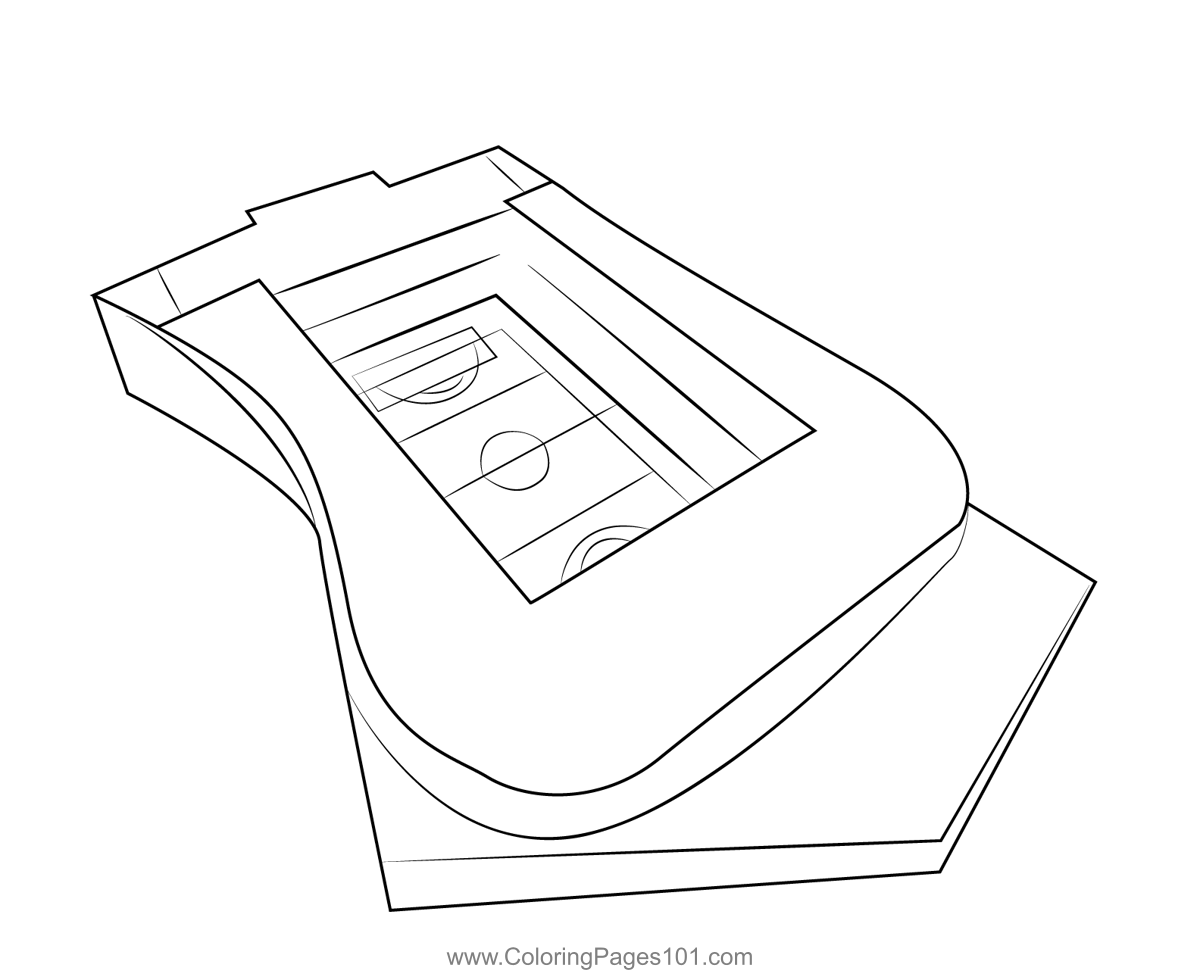Stadiums 7 Coloring Page for Kids - Free Stadiums Printable Coloring ...